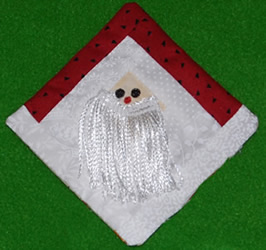 Log Cabin Santa and Snowman