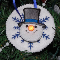 Tea Light Snowman Ornaments